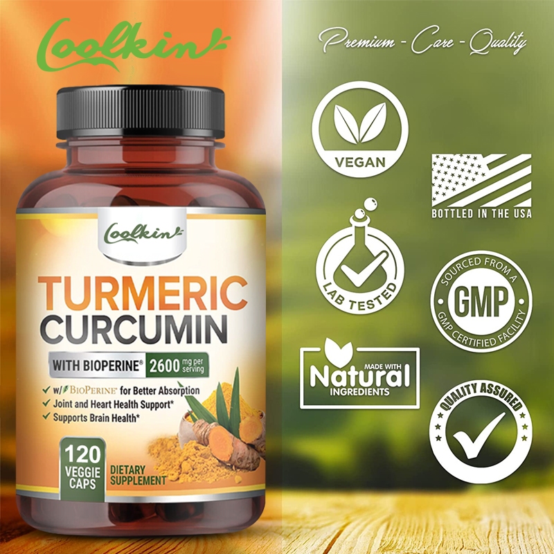TURMERIC CURCUMIN, 120 Capsules I Muscle Relief, Back and Knee Relief ...