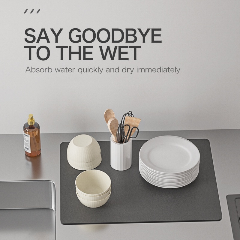Kitchen Mat Table Mat Diatomite Mat Absorbent Pad Coffee Mat Waterproof ...