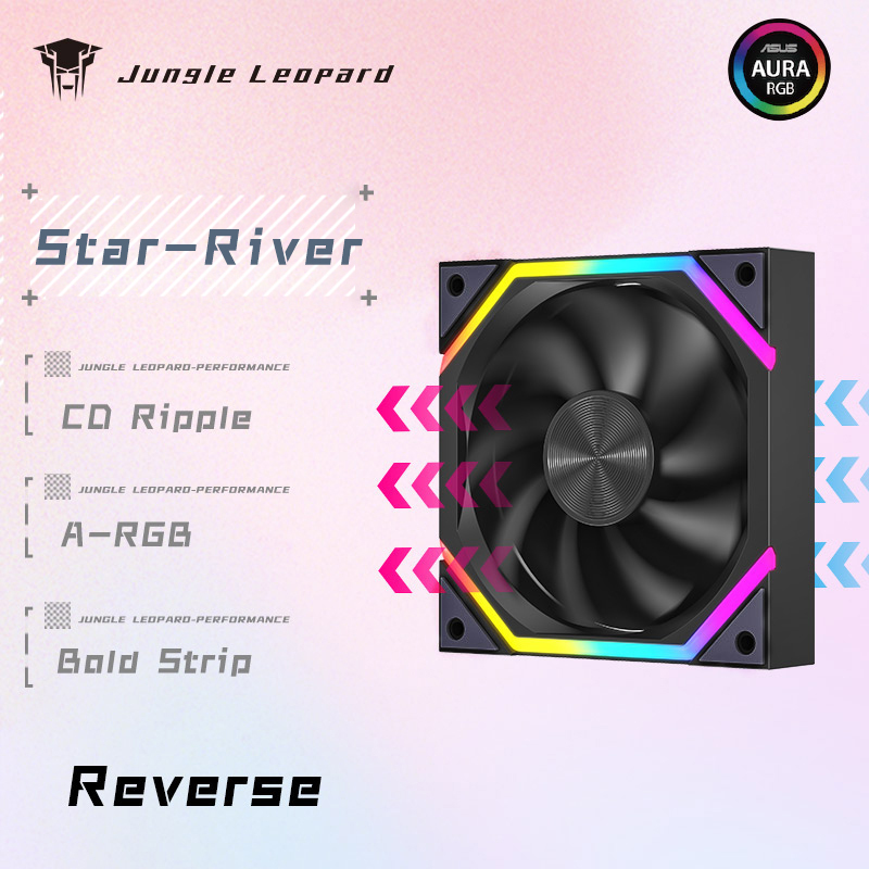Jungle Leopard Star-River Galaxy ARGB CPU Fan 120mm 4PIN PWM Single PC ...