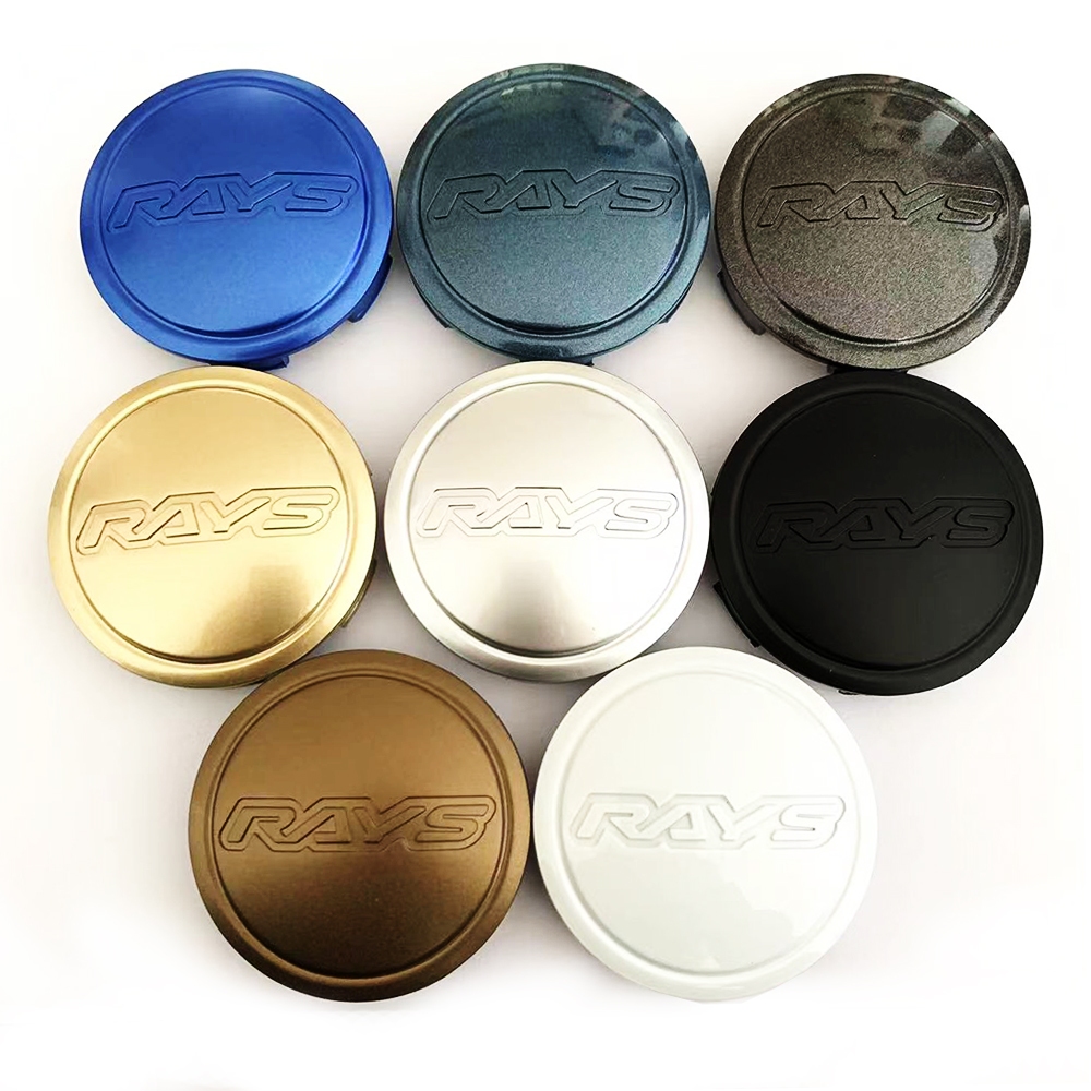 4pcs 64mm RAYS Car Wheel Center Caps Red Logo Fit for Rays Volk Racing ...