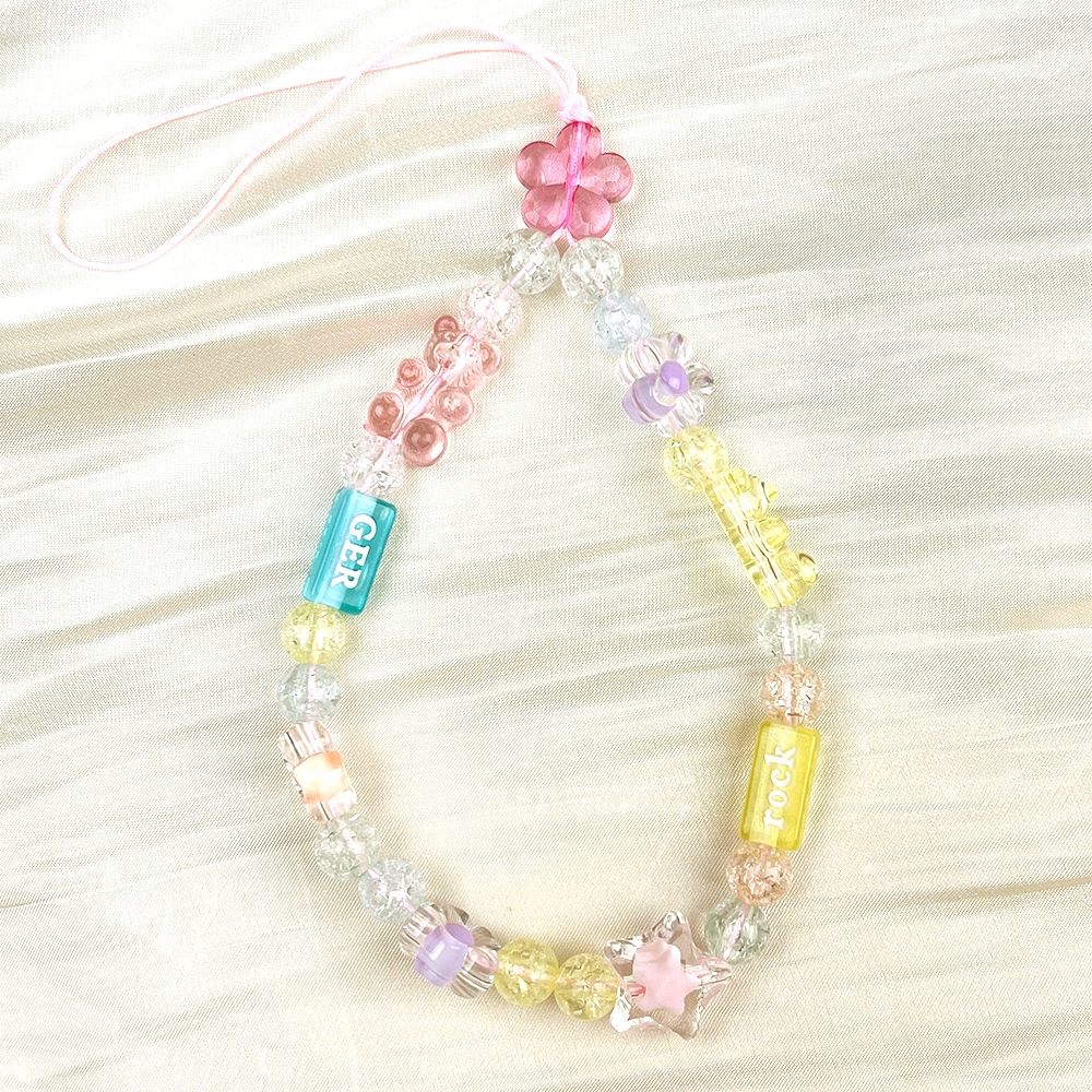 Creative Fashion Flowers Heart Love Anti-lost Lanyard Mobile Phone Case ...