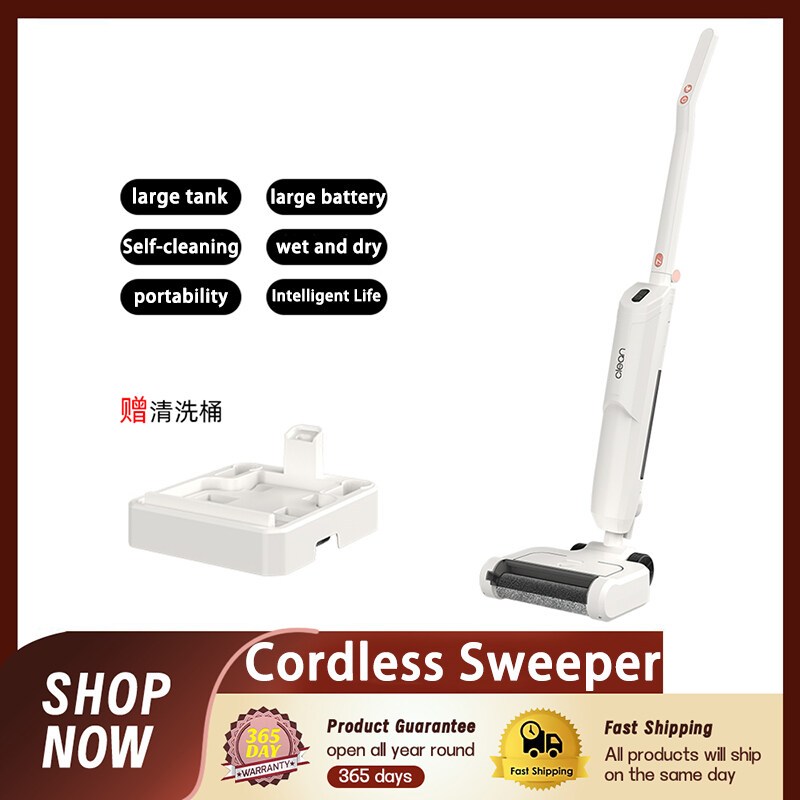 Cordless Vacuum Cleaner Dry Wet Dual Cleaning Modes Wireless Mopping ...