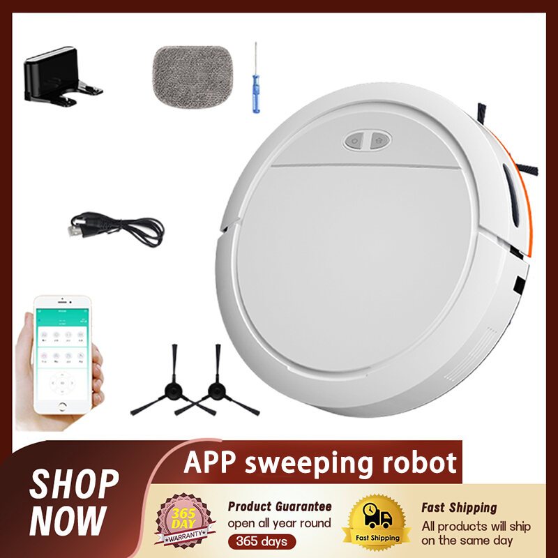 (1 year warranty) Auto Charge sweeping robot，3in1 Robot Vacuum Cleaner ...