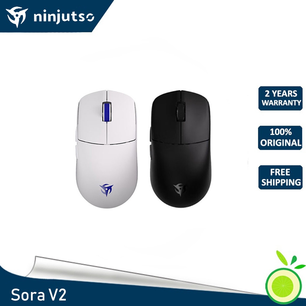 NINJUTSO Sora V2 Wireless Dual Mode Lightweight Ultra Long Range Gaming ...