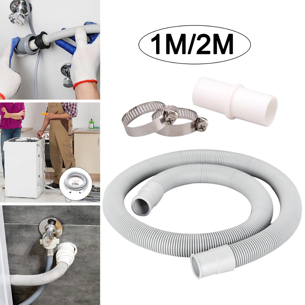 New Washing Machine Dishwasher Drain Waste Hose with Hose Connector and ...