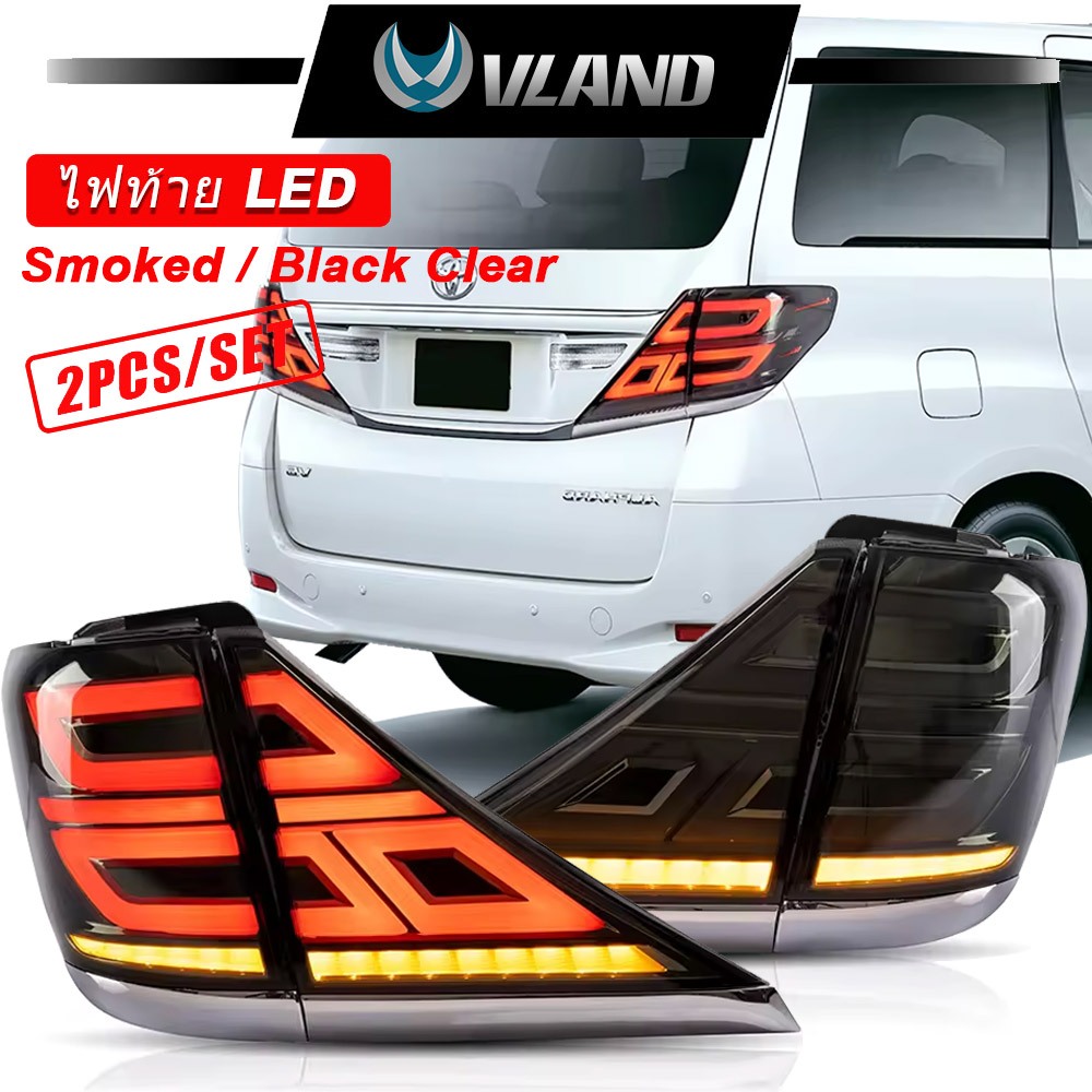 Pair For Toyota Alphard 2th Gen AH20 Vellfire 2008-2014 Vland LED Light ...