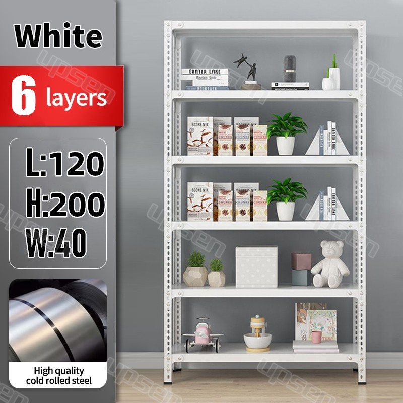 3-6 Tier Metal Boltless Rack Home kitchen Store Storage Rack Warehouse Rak Besi Serbaguna ...