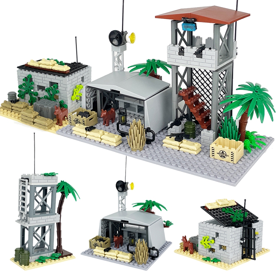MOC Soldier Camp Building Model Command Headquarters/Watch Tower/Sentry ...