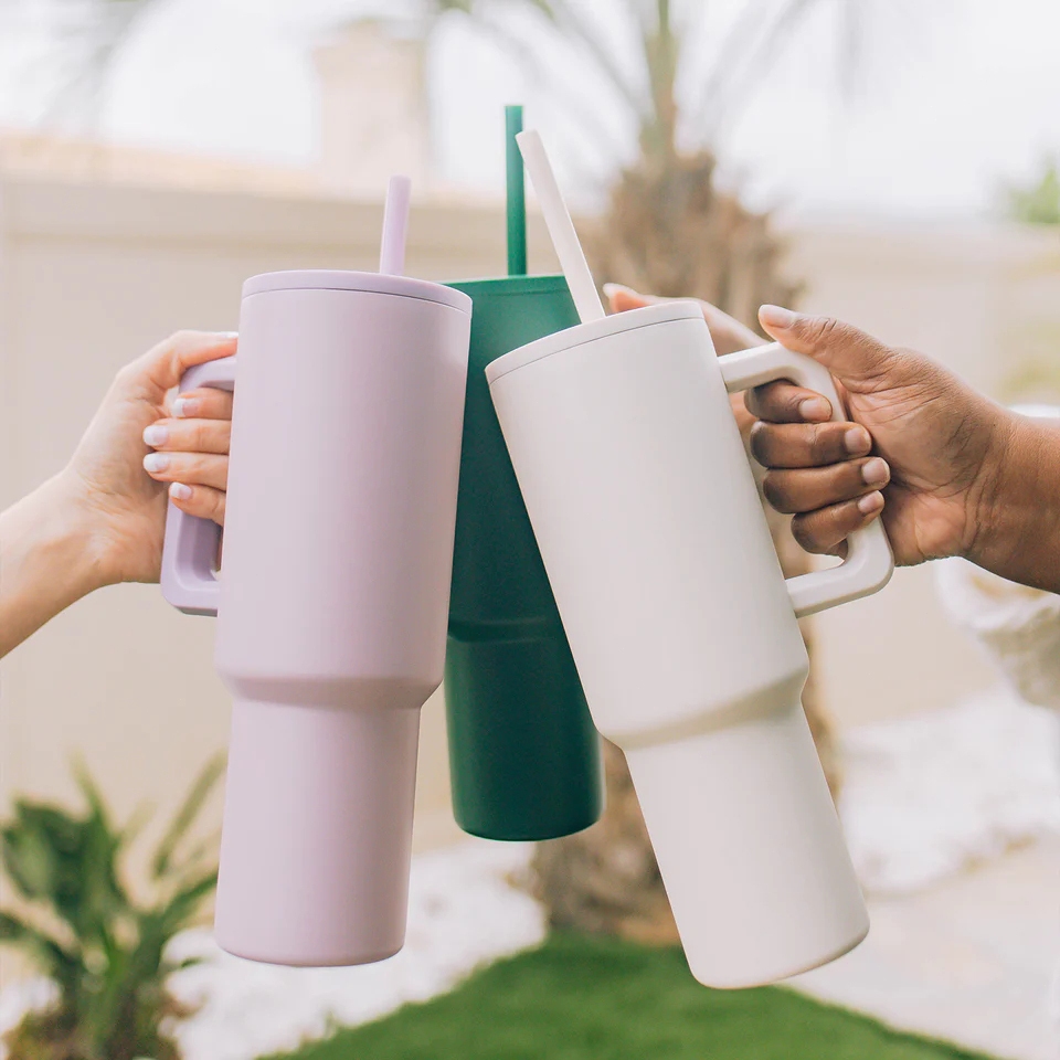 SONALA 304 Mug Tumbler Water Cups with Retractable Straw Cawan Air Hot ...