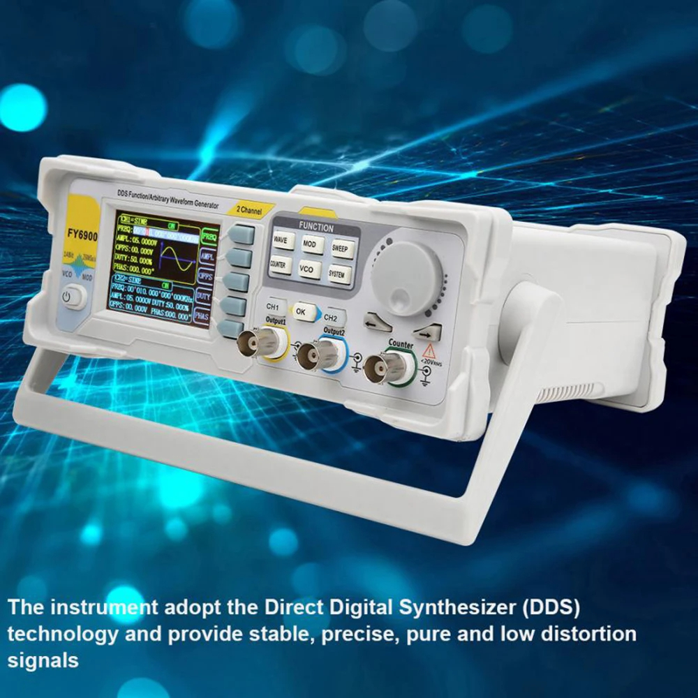 FY6900 20/30/40/50/60/80/100MHz DDS Function Signal Generator Dual-CH ...