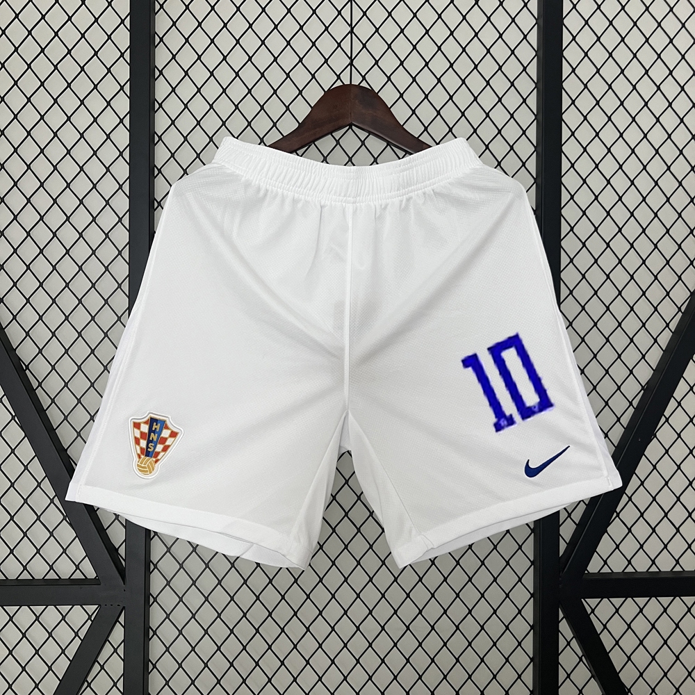 2024-25 Croatia Home UEFA European Football Championship Sport Short Pants Modric Shorts ...