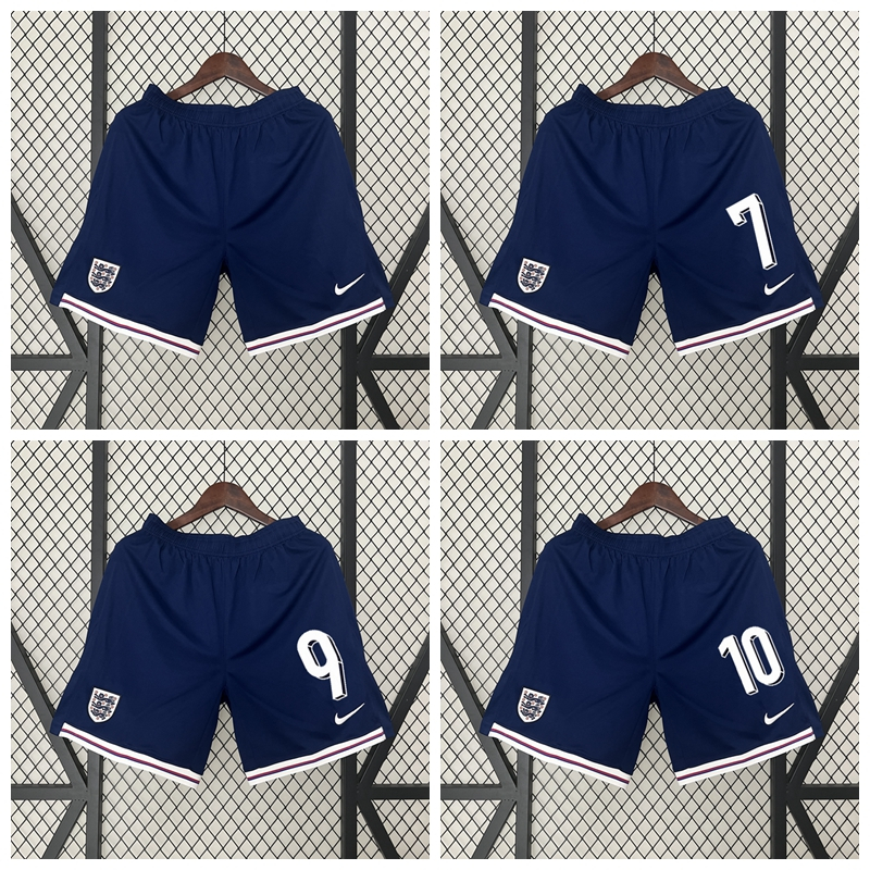 2024-25 England Home UEFA European Football Championship Sport Short Pants Grealish Kane ...