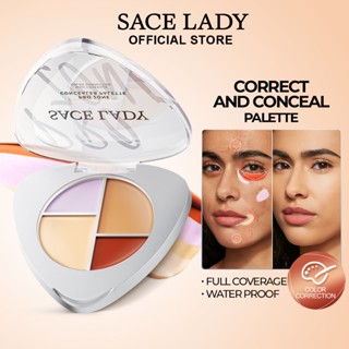 SACE LADY Full Coverage Pro Zone Concealer Palette Waterproof Color ...