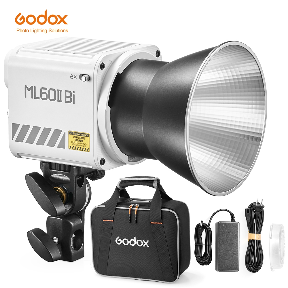Godox ML60II BI 2800K -6500K LED Video Light Silent Mode Portable ...