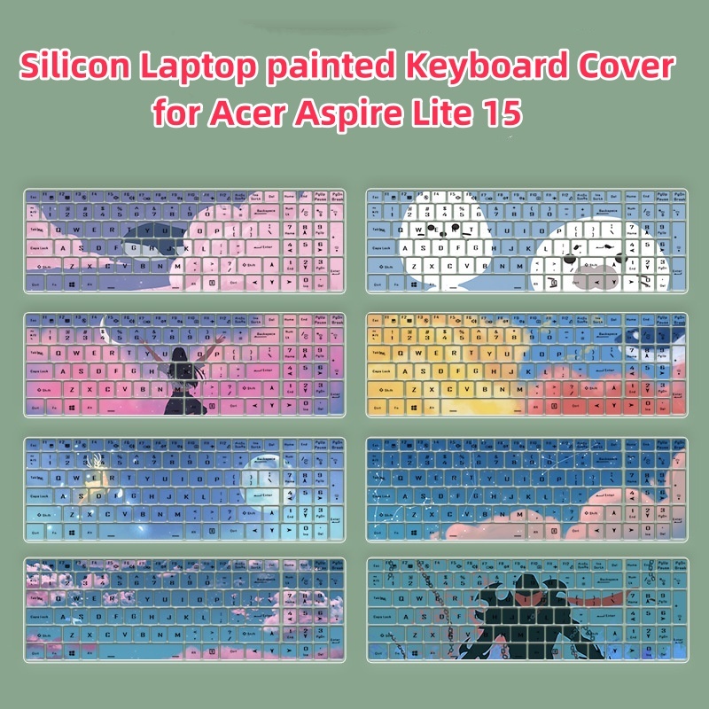 Silicon Laptop painted Keyboard Cover for Acer Aspire Lite 15 Computer ...
