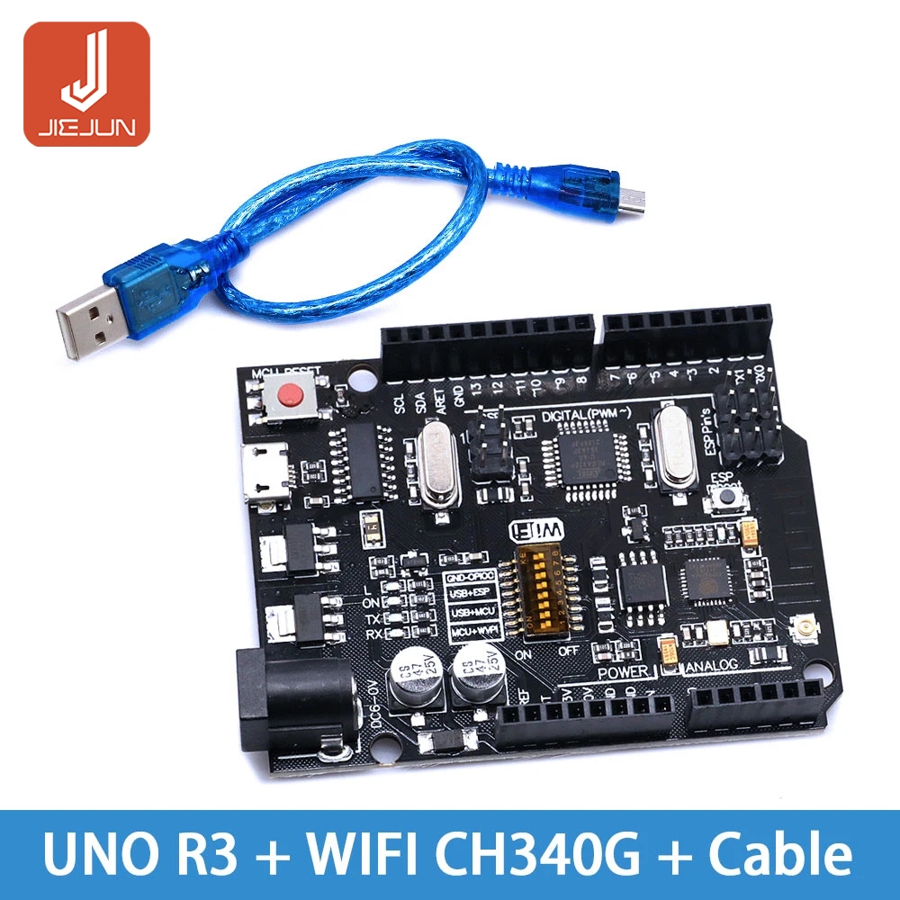UNO R3 Official Box ATMEGA16U2 UNO+WiFi R3 Original ATMEGA328P Chip CH340G For Arduino UNO R3 ...