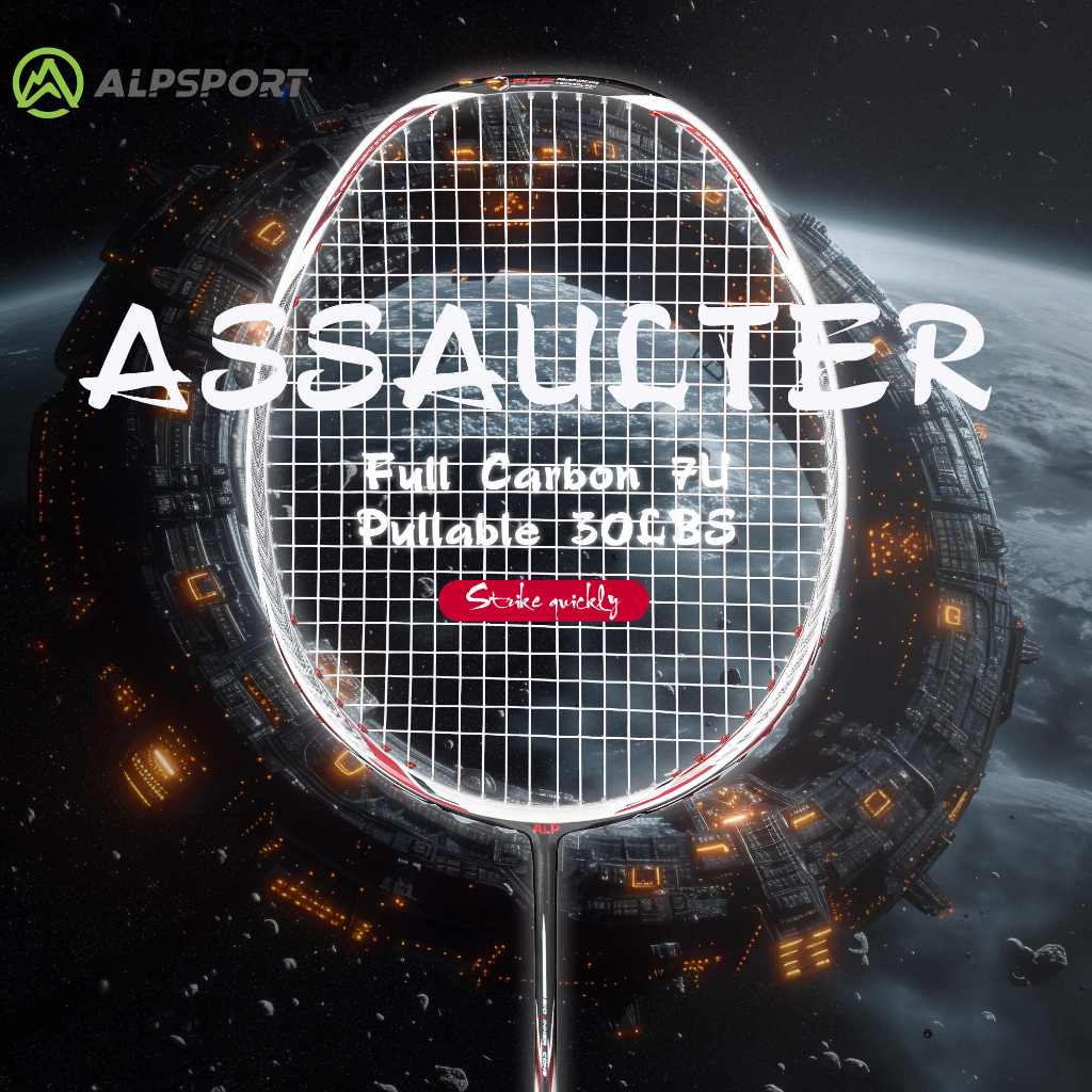 ALP TJ 7U G6 100% Full Carbon Fiber Pro Badminton Racket With Free Tied ...