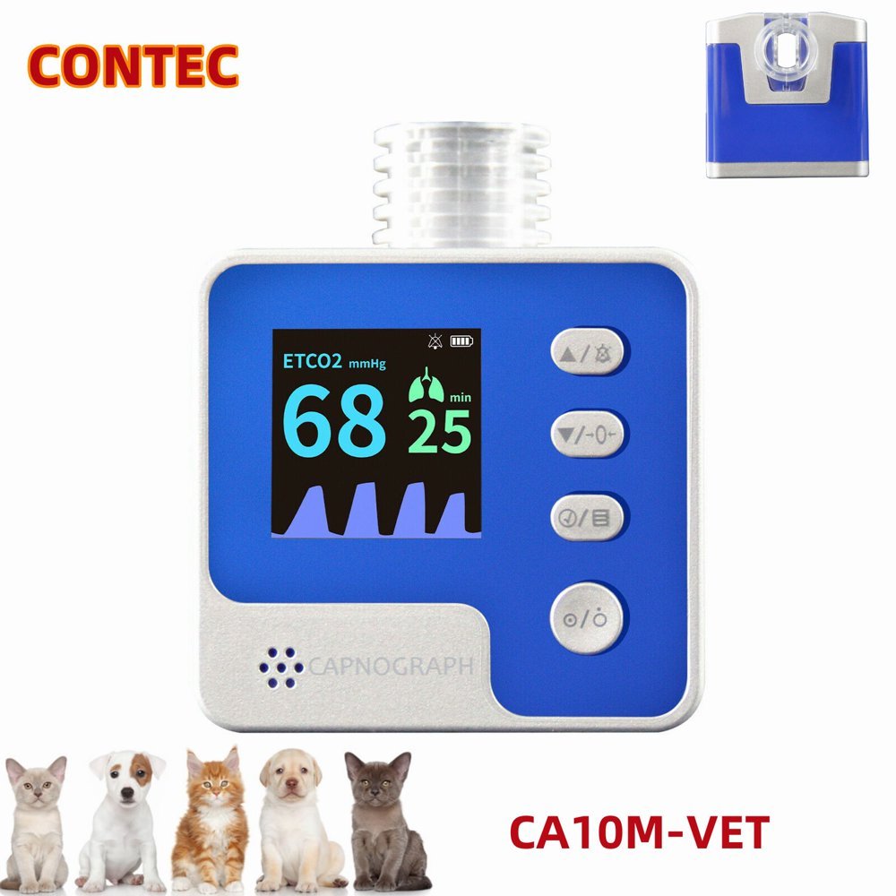 CONTEC CA10M-VET veterinary Mainstream ETCO2 Capnograph Respiration ...