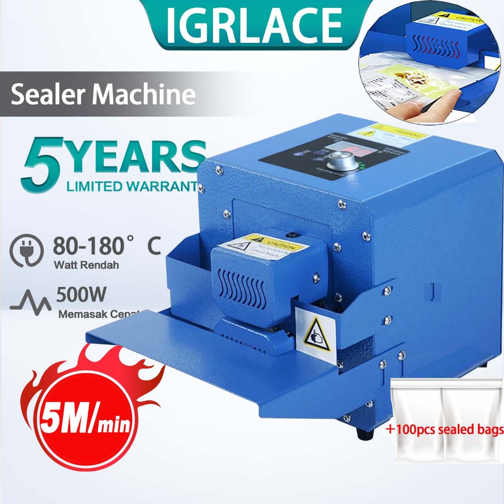 IGRLACE Automatic Roller Vacuum Sealer Machine Vacuum Packer Food ...