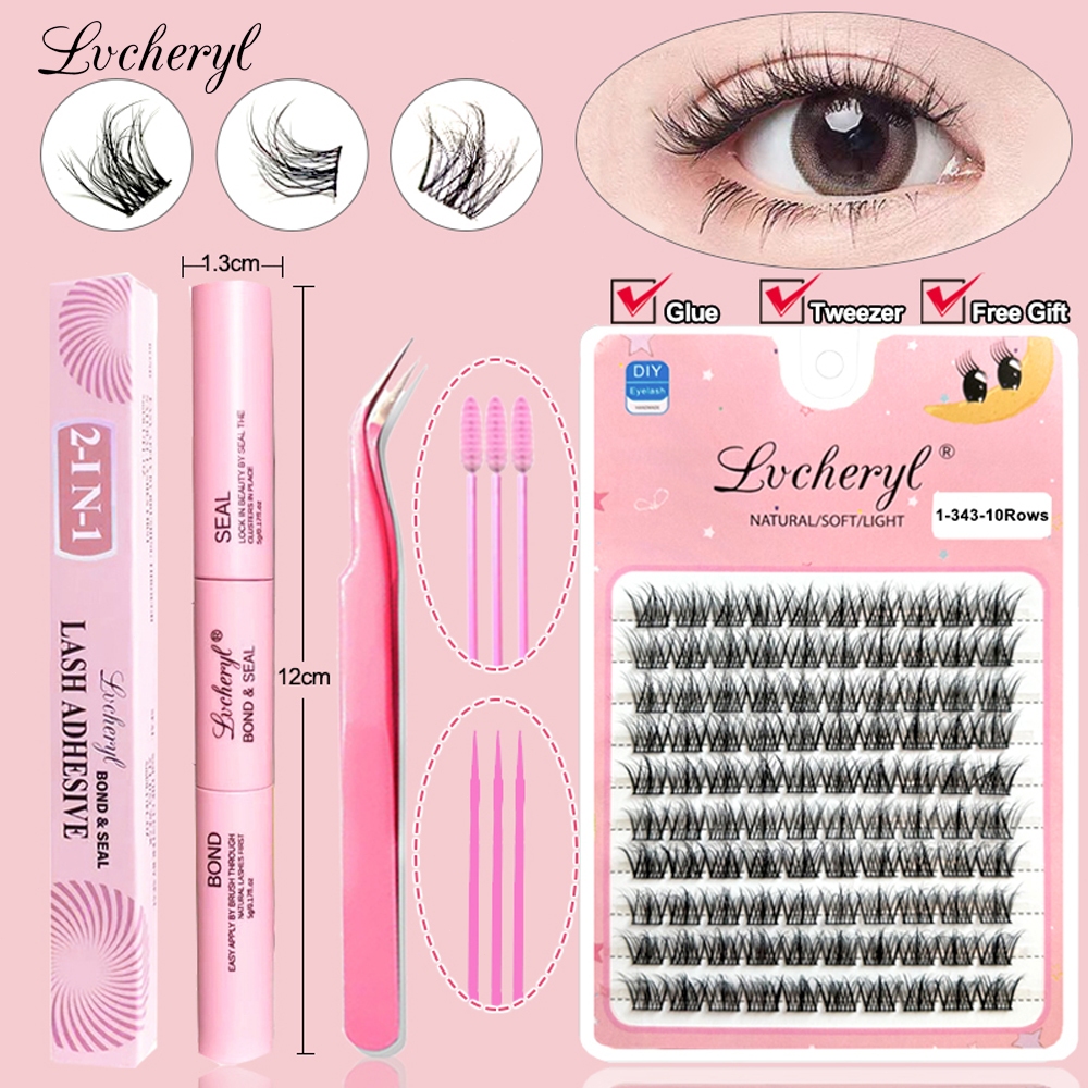Lvcheryl 10 Rows Large Capacity Segmented False Eyelashes Reusable ...
