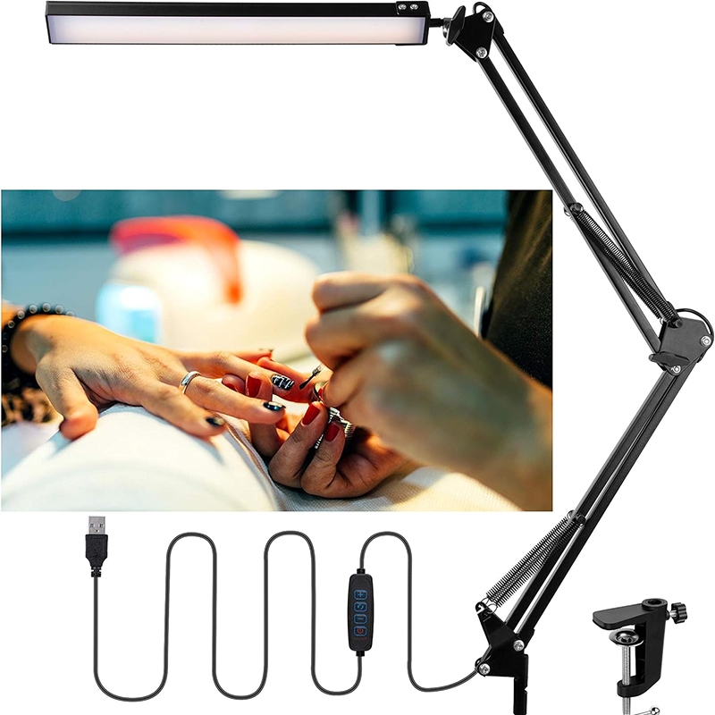 Nail Desk Lamp with Swing Arm Desk Lamp for Manicure Reading Tattoo ...