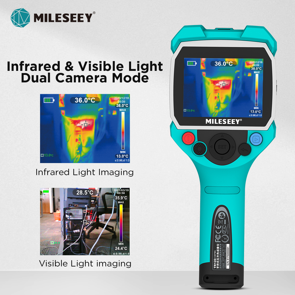 MILESEEY Thermal Imaging Camera Handheld 256X192 IR Resolution LCD ...