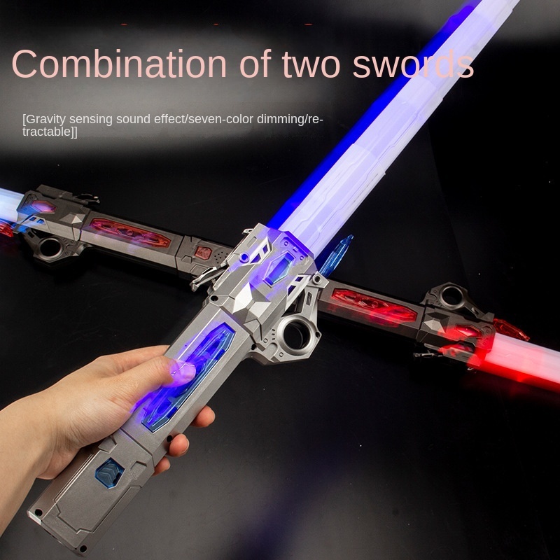 Hot selling lightsaber Star Wars 2-in-1 retractable laser sword ...