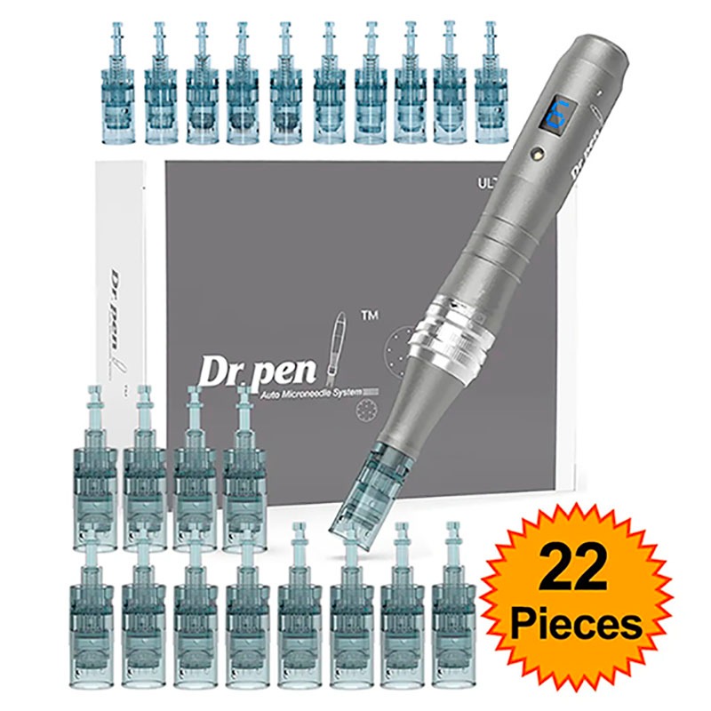 Wireless Dr Pen M8 Microneedle Derma Pen with 22Pcs Needle Cartidges ...