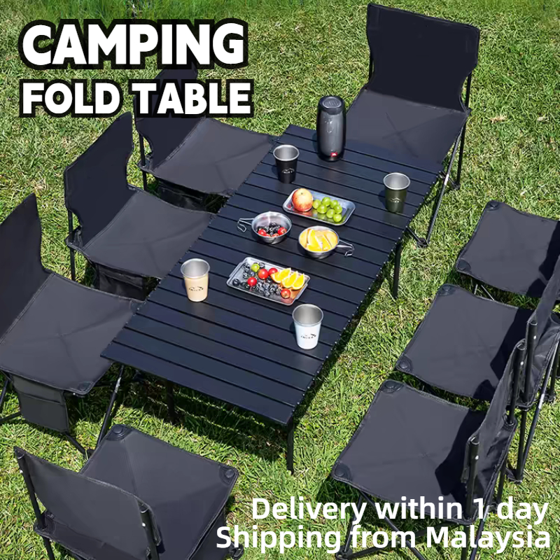Folding Camping Table Outdoor Portable Light Weight BBQ Aluminium ...