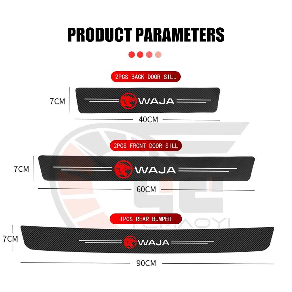Proton Car Door Sill Protector Plate Stickers Rear Trunk Bumper ...