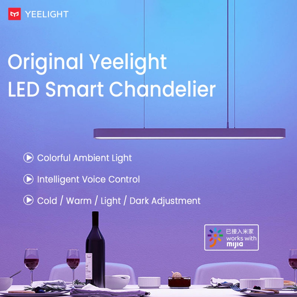 Yeelight Meteorite LED Smart restaurant chandelier Smart Dinner Pendant ...