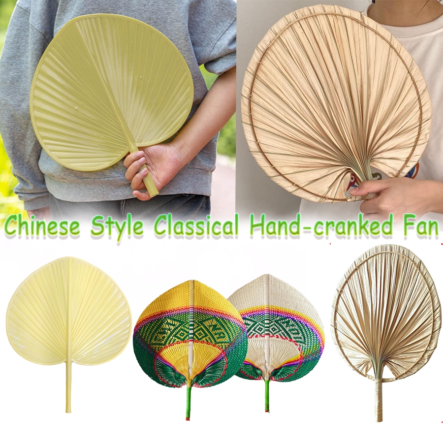 Chinese Style Classical Hand-cranked Plastic Fan Summer Retro Cooling ...