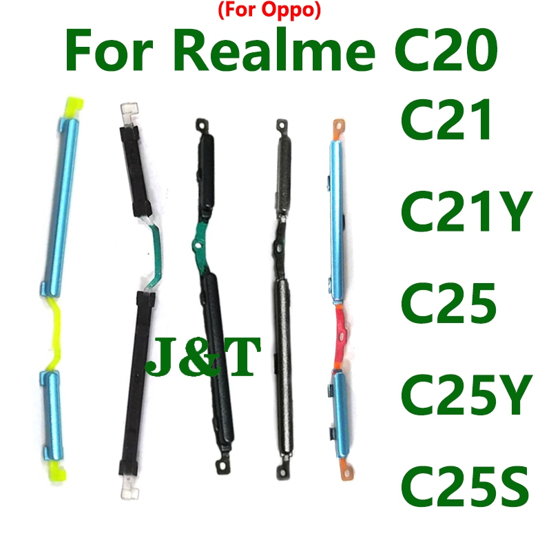 On Off Volume Power Button For OPPO Realme C20 C21 C21Y C25 C25Y C25S ...