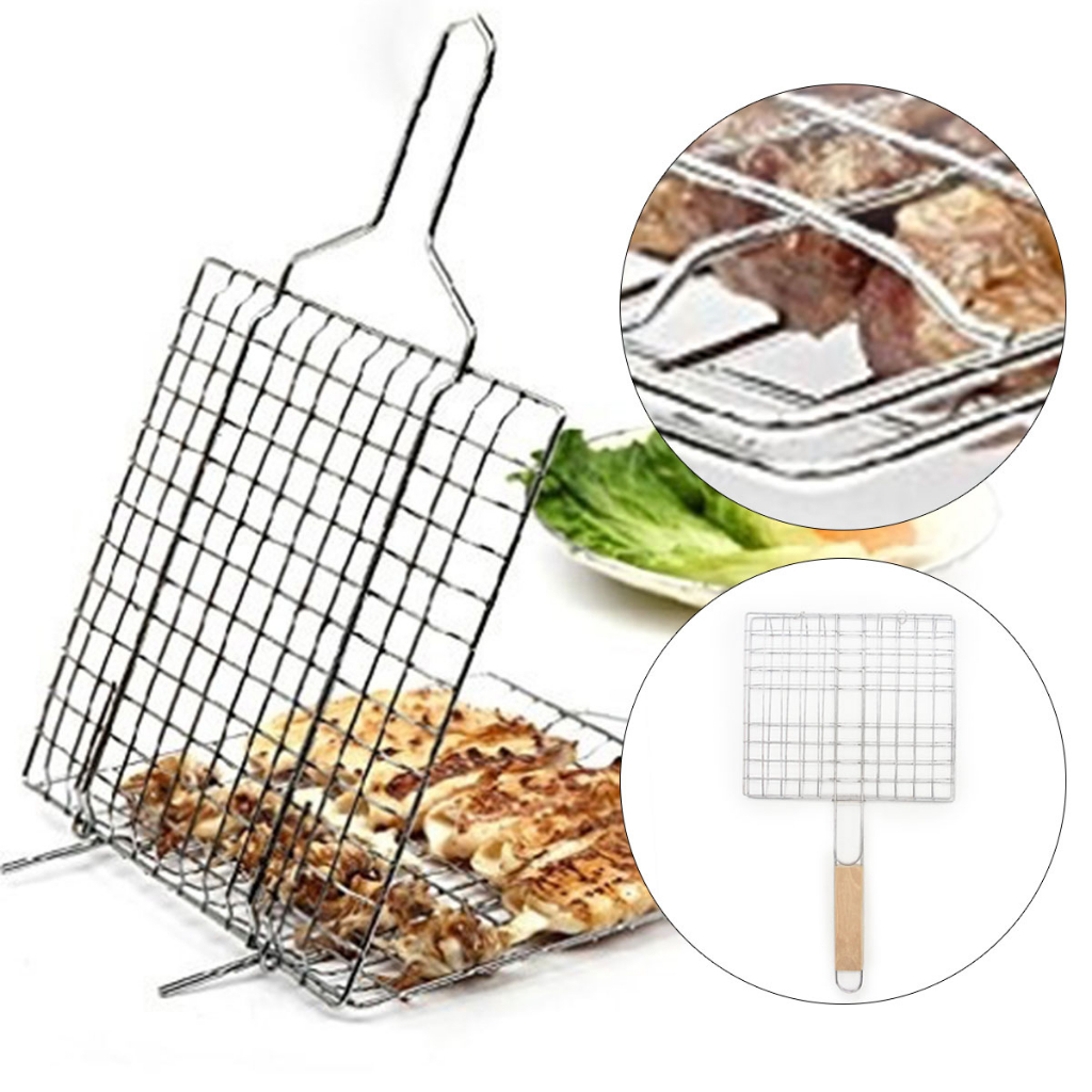 Grilled Fish Clips Portable Grilled Fish Net Grilled Hamburger Net ...