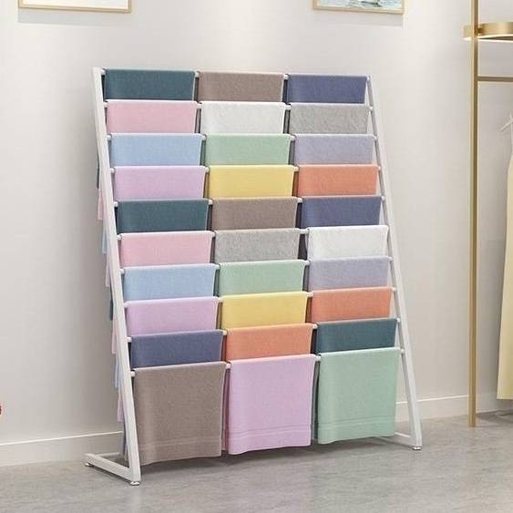 Scarf Rack Silk Scarf Display Stand Black Wall Wrapping Paper Shawl ...