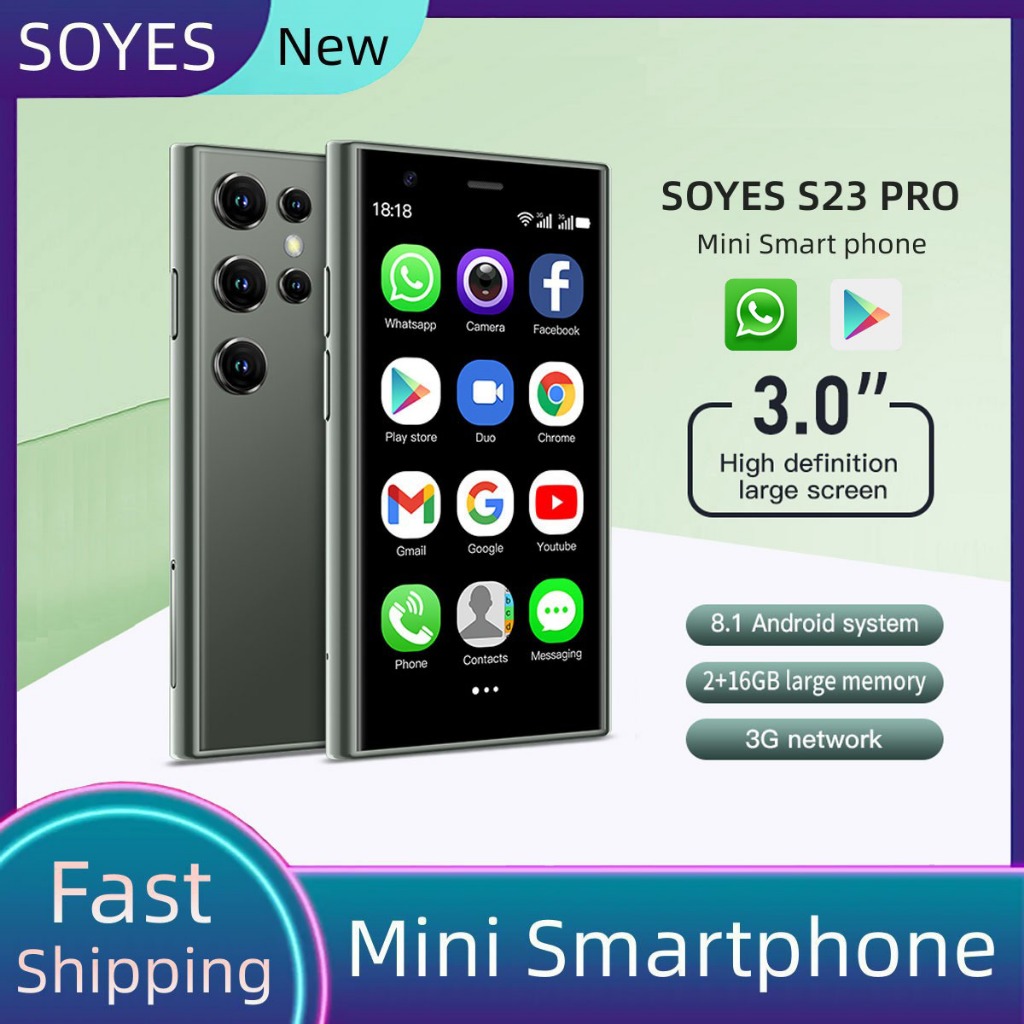 New SOYES S23 PRO Ultra-Thin Mini 3G Smartphone 3.0inch Quad Core 2GB ...