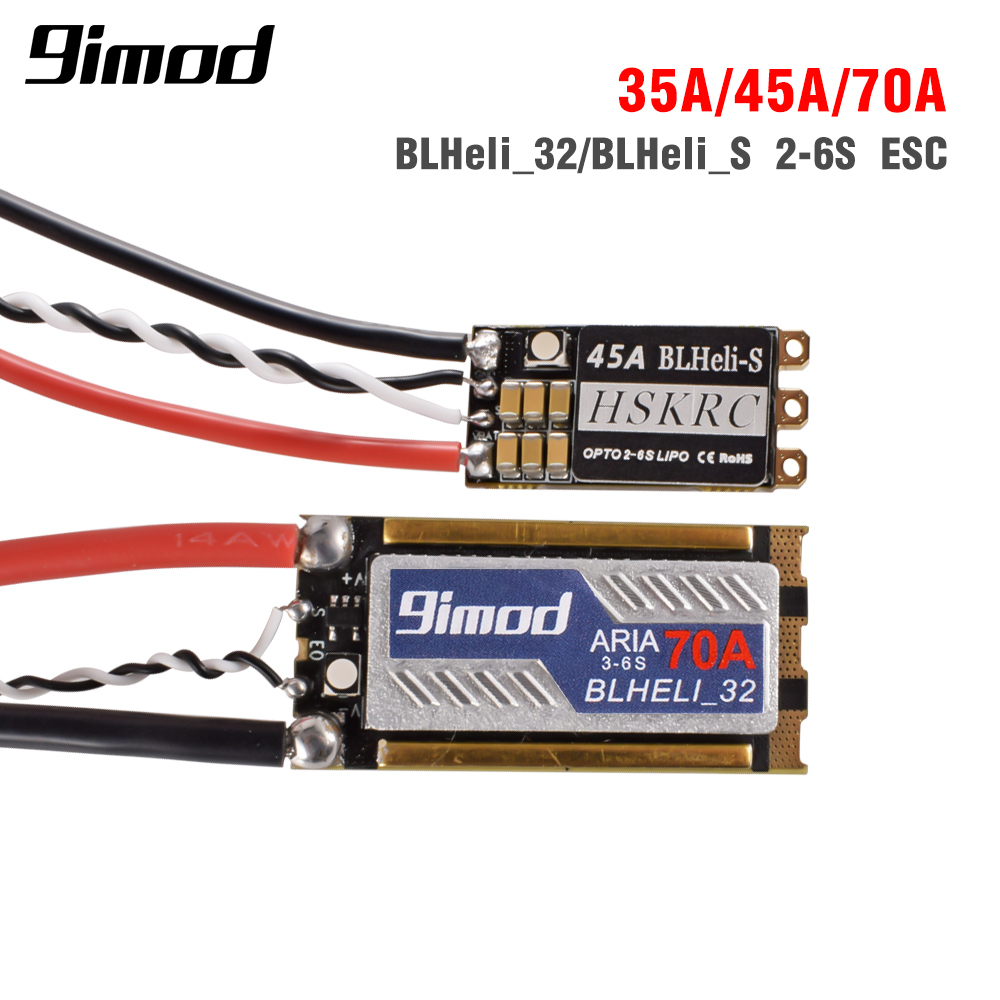 RC ESC Brushless 70A 3-6S BLheli_32bit Brushless ESC, 35A/45A BLHeli_S Brushless Electronic ...