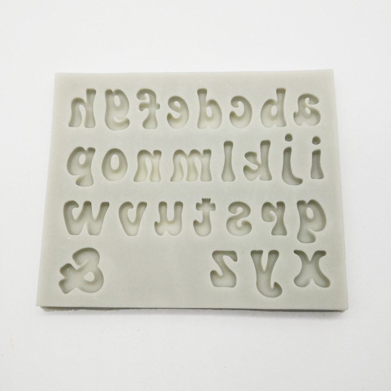 Silicone Mould Lowercase Letters Alphabet Mold Cake Cookie Decor ...