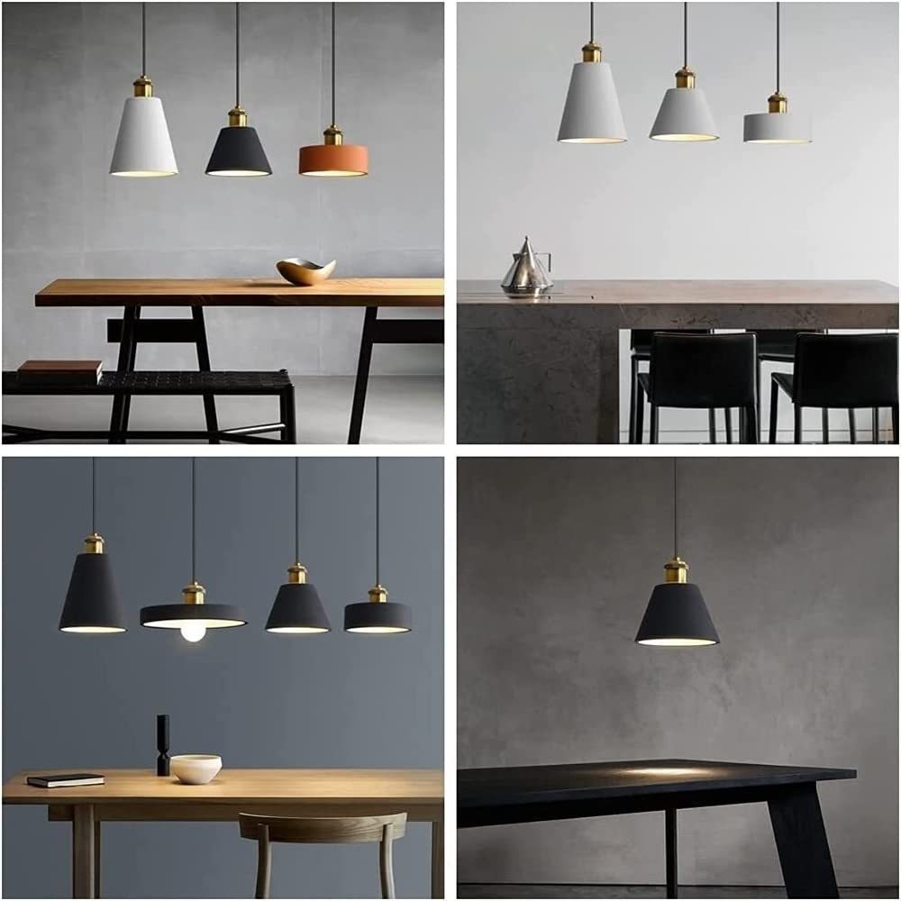 LAMPU GANTUNG SILING NORDIC PENDANT LIGHT METAL LAMPSHADE CEILING DROP ...