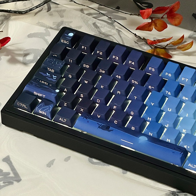 Bridge Moonlight PBT Keycaps Side engraving backlit Keycap Cherry ...