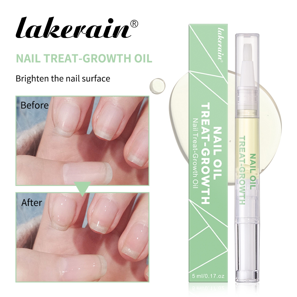 Lakerain Nail Treat-Growth Oil Nail Treatment Cuticle Revitalizer Oil ...