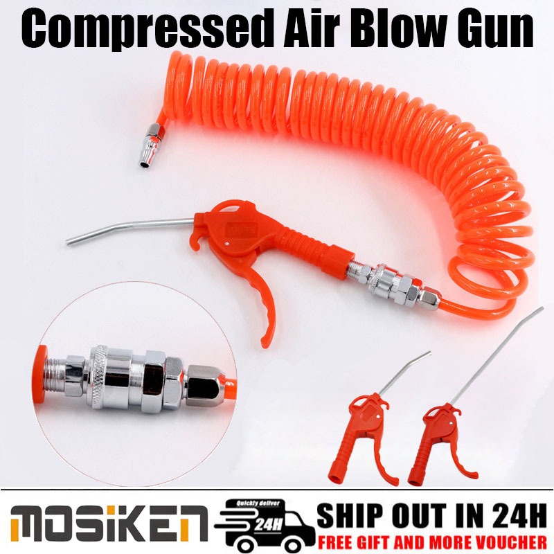 Compressed Air Blow Gun Air Duster Air Blow Spray with 6m Recoil Hose ...