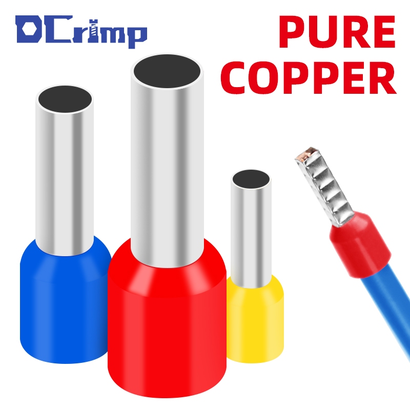 100PCS VE European Wire Connector Terminal Pin Tube Wiring E7508 E2508 ...