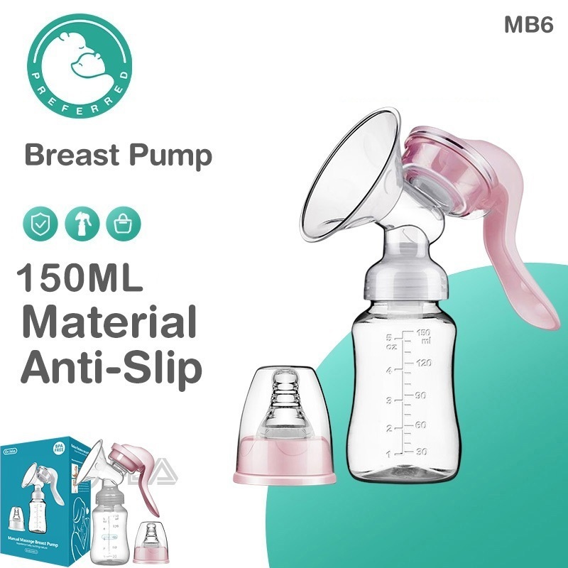 Preferred Manual Breast Pump Breast Milk Pump Susu Breastpump Nipple ...