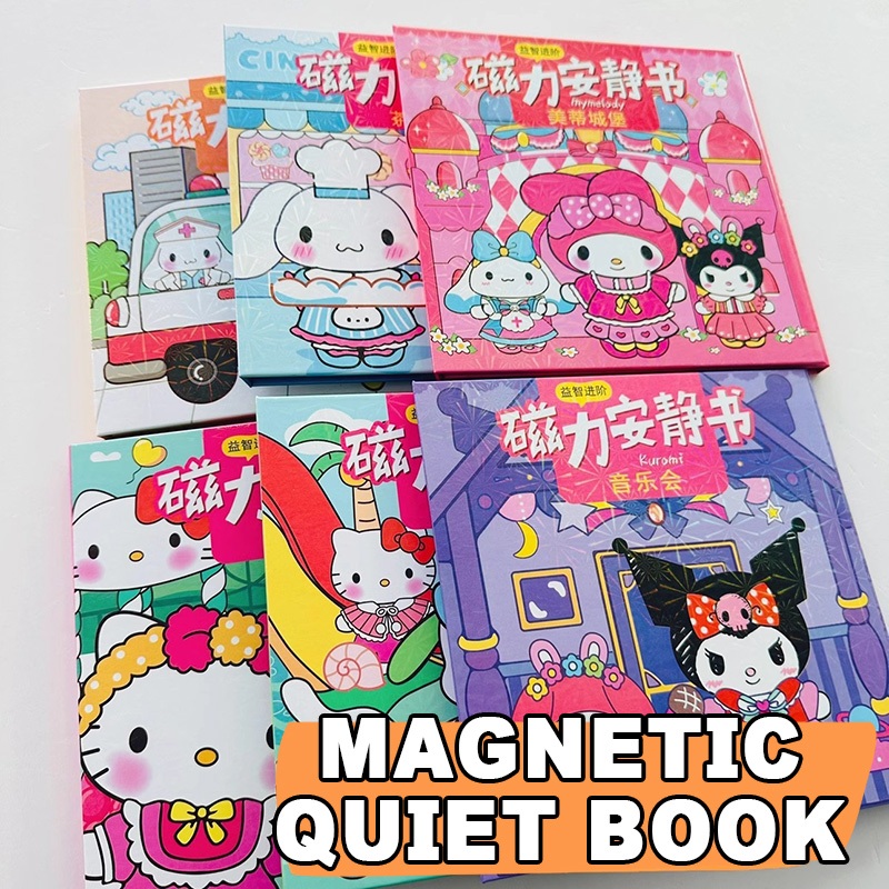 New magnetic quiet book Kulome Melody Sanrio free cutting diy magnetic ...