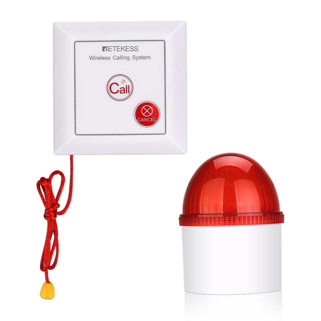Retekess TH103 Acoustic Alarm System for Emergency Call Alarm in Home ...