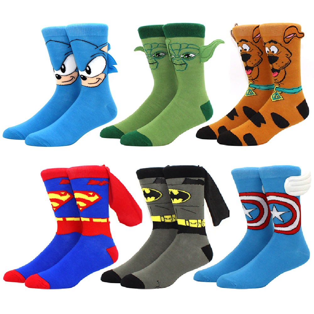 Funny Men Socks Street Cosplay Cotton Comic Woman Socks Party Novelty ...