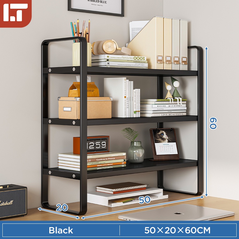 Desktop Rack Table Shelf Book Rack Desk Organizer Storage Rack Book ...