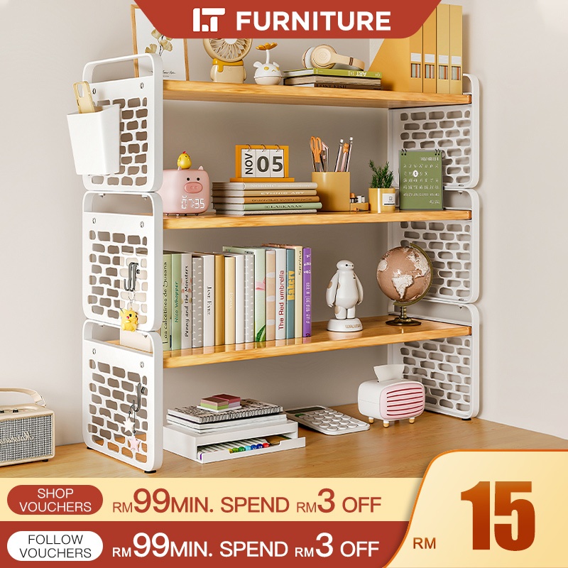 Desktop Rack Storage Rack With Pegboard Tabletop Organizer Office Table ...