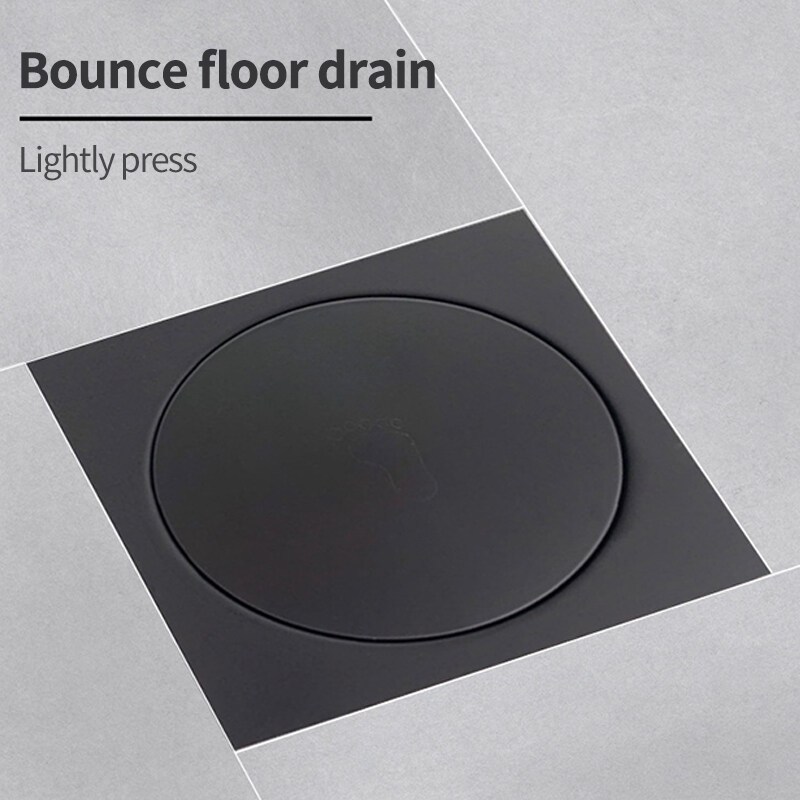 Floor Trap Hidden Stainless Steel 10-15CM Hidden Drain Floor Anti Stink ...